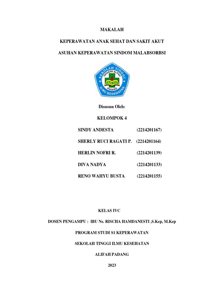 Makalah Klmpk. 4 Kep. Anak Buk Rischa | PDF