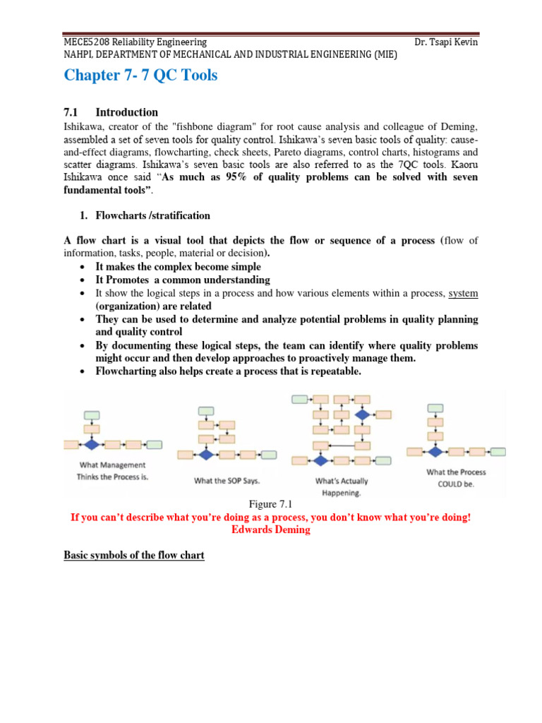 Chapter 7-Process Control and Capability - Students | PDF