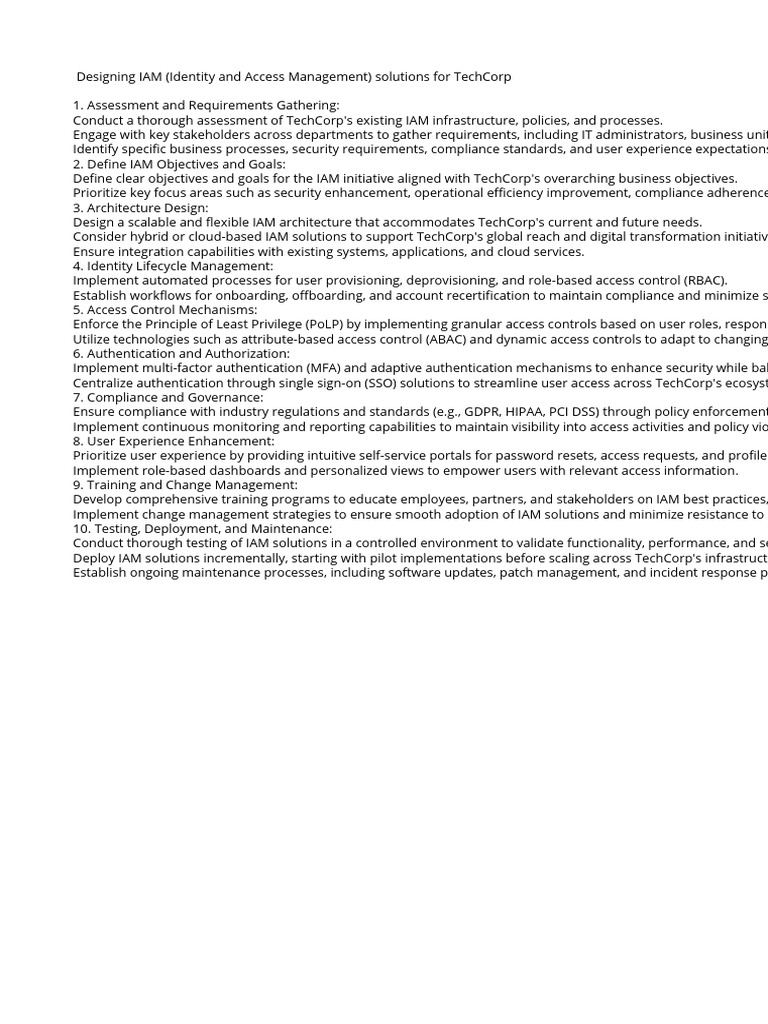 Iam Solution Pdf Computer Security Security