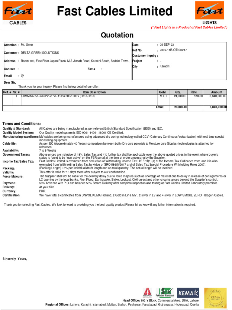 QTN - Delta Green - 05092023 | PDF | Taxes | Government Finances