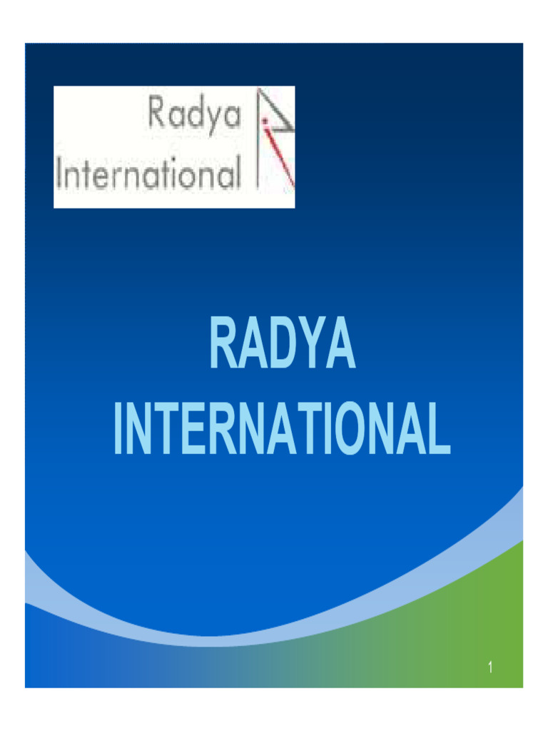 Radya International Profile | PDF | Insulator (Electricity) | Fuse (Electrical)
