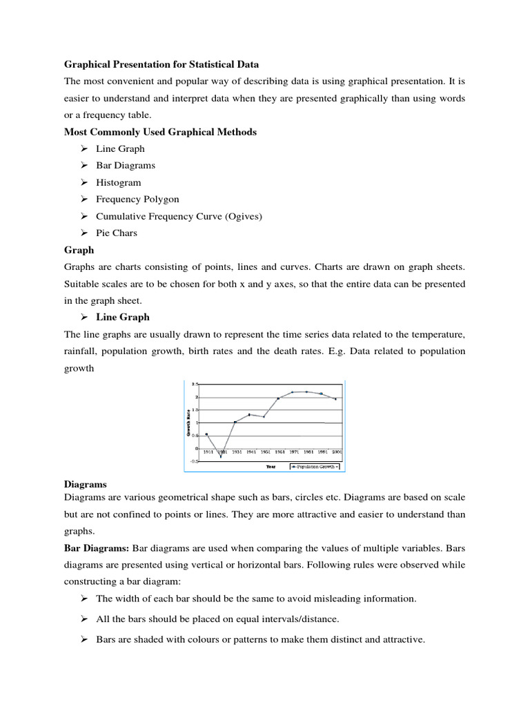 Graphical Presentation For Statistical Data | Download Free PDF | Histogram