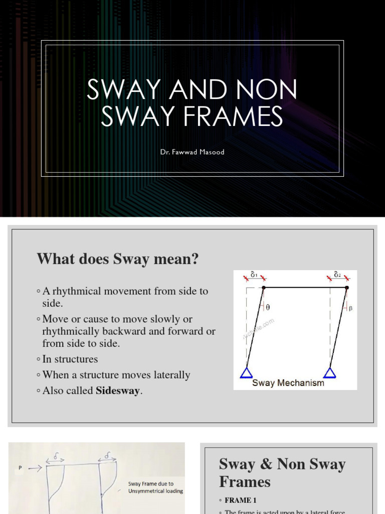 Lecture 7 - Sway and Non Sway Frames | PDF | History