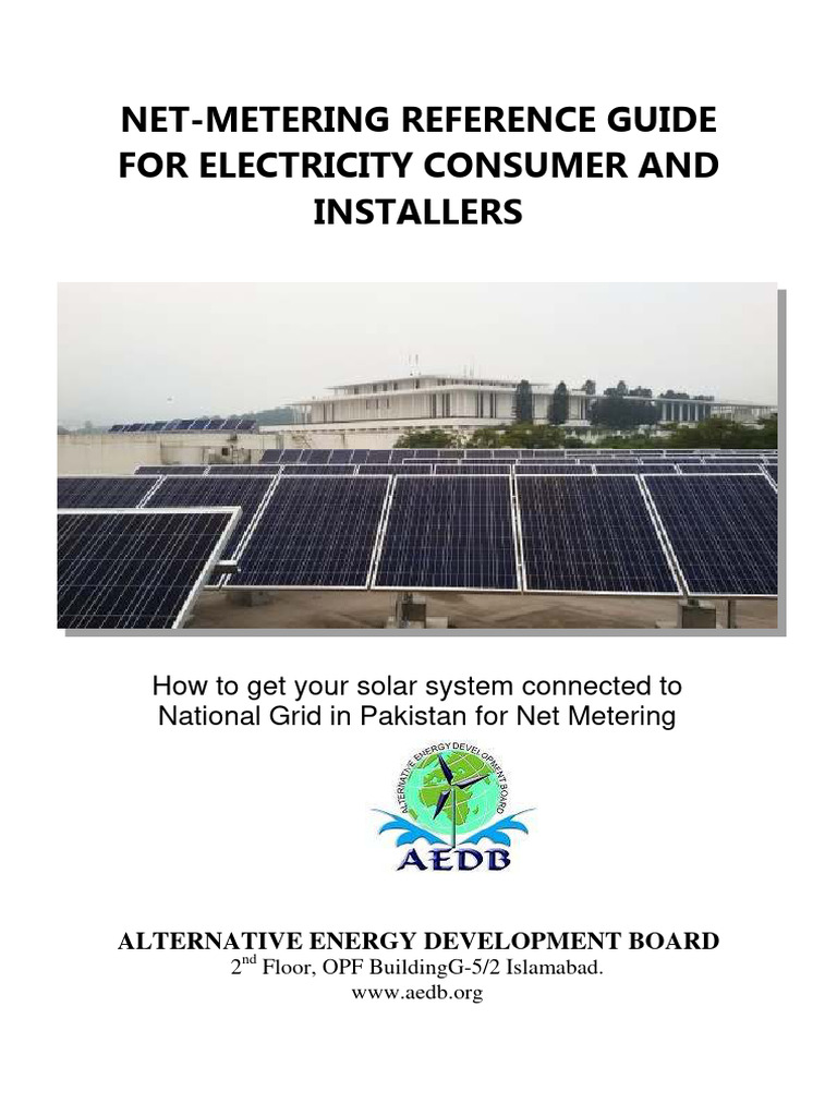 Net-Metering Reference Guide For Electricity Consumer | PDF | Photovoltaics | Photovoltaic System
