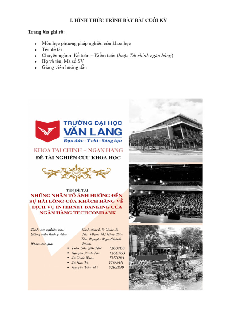 Noi Dung Yeu Cau Bai Nop Cuoi Ky | PDF