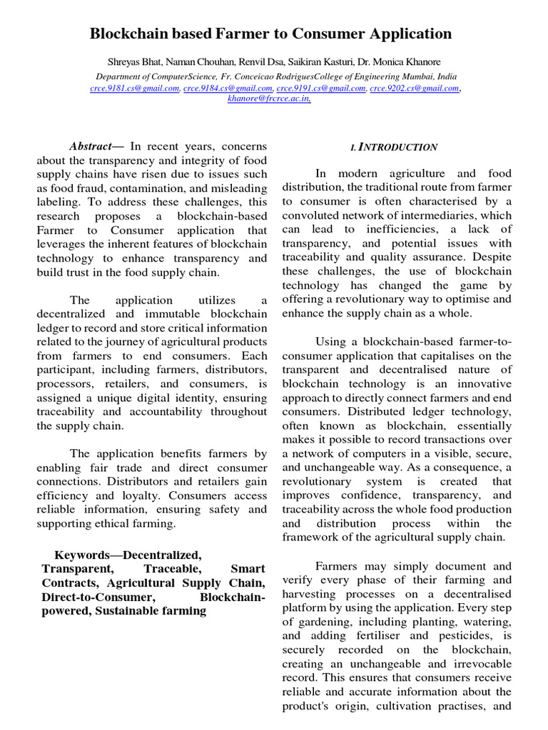 F2C Research Paper | PDF | Supply Chain | Computing