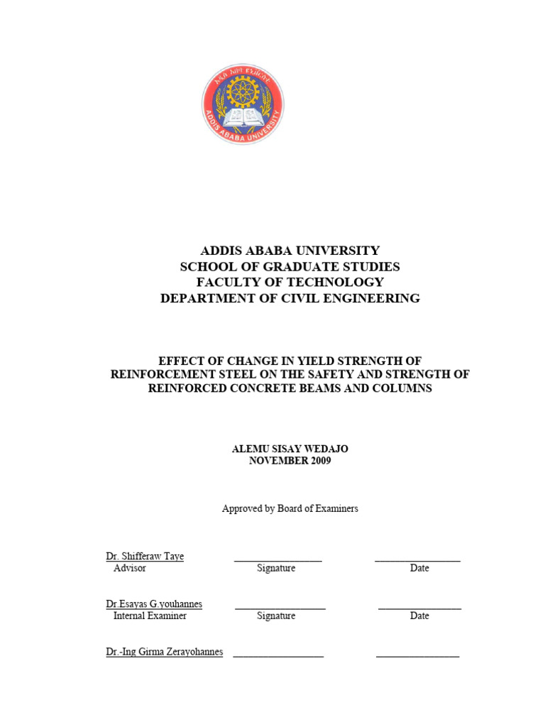 Alemu Sisay | PDF | Strength Of Materials | Beam (Structure)