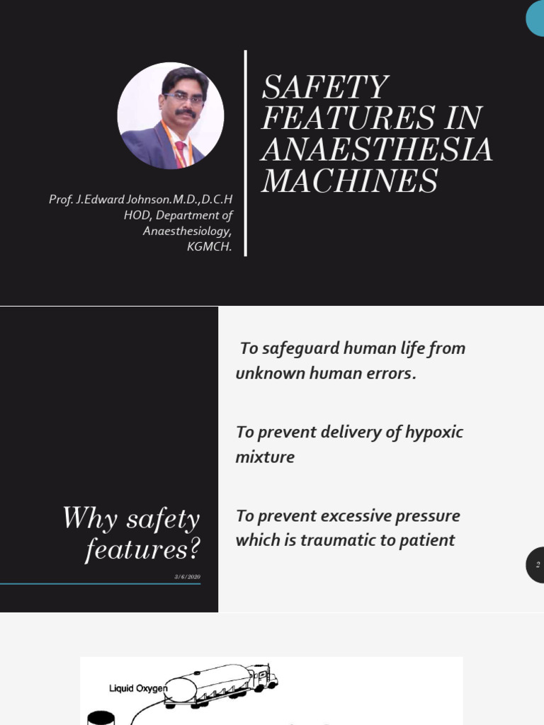 Safety Features in Anesthesia Machines | PDF | Anesthesia | Valve