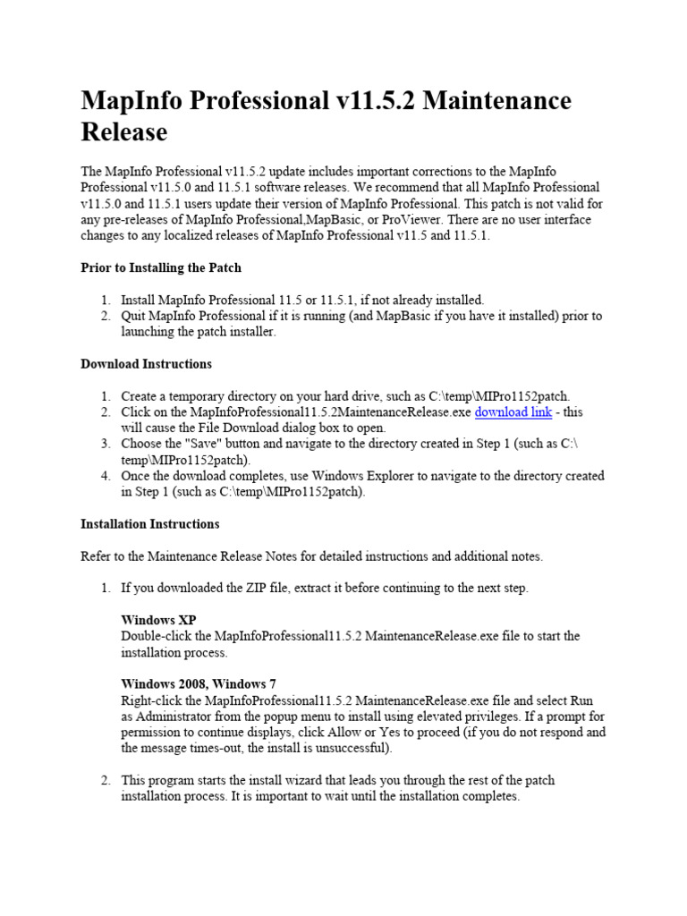 MapInfo Professional v11 | PDF