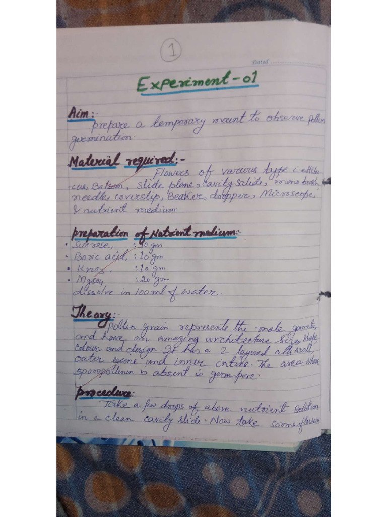 Experiment (1) | PDF