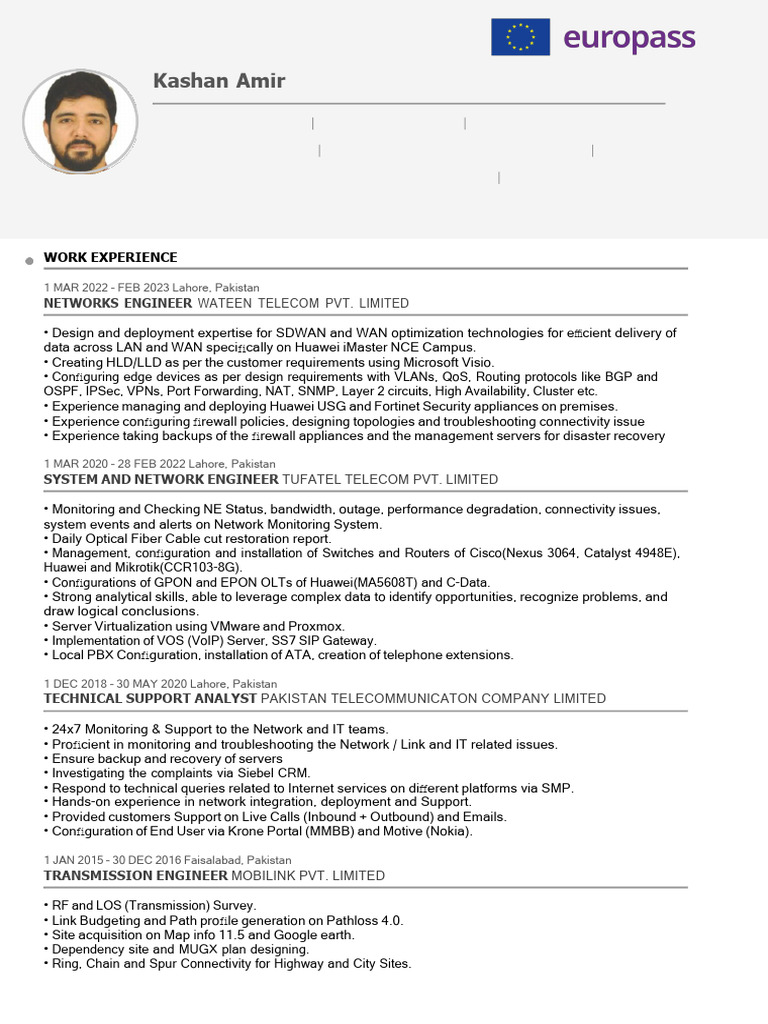 Christian Shematsi CV PDF | Download Free PDF | Computer Network | Internet Architecture