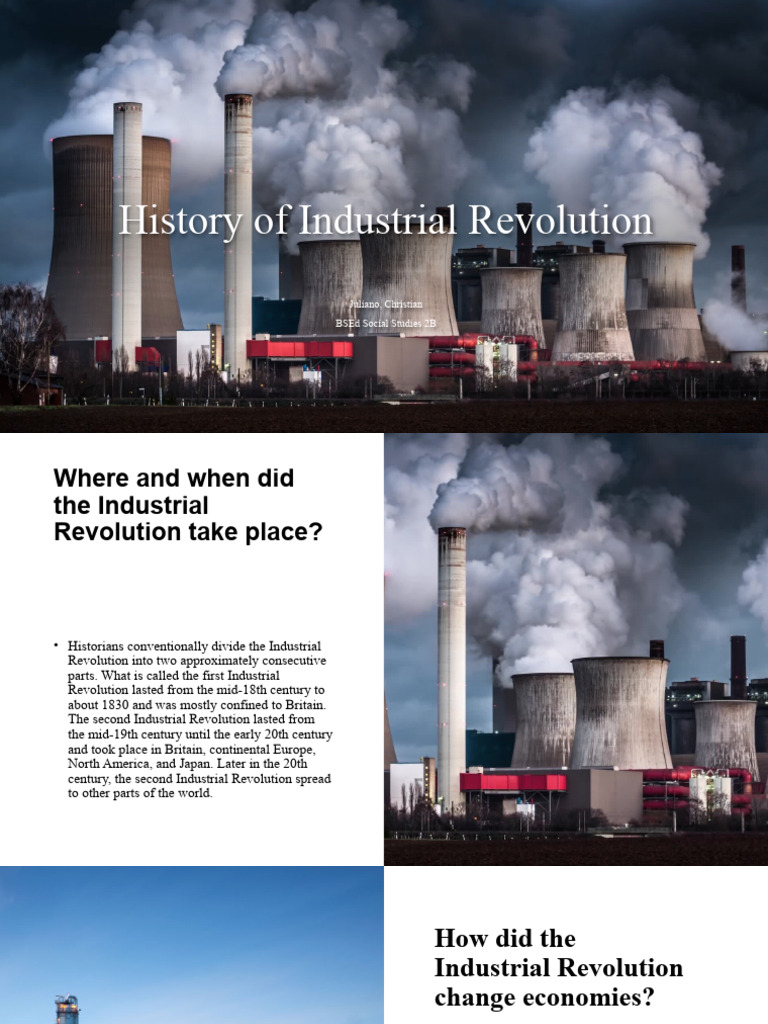 Overview of the Industrial Revolution | PDF | Industrial Revolution ...