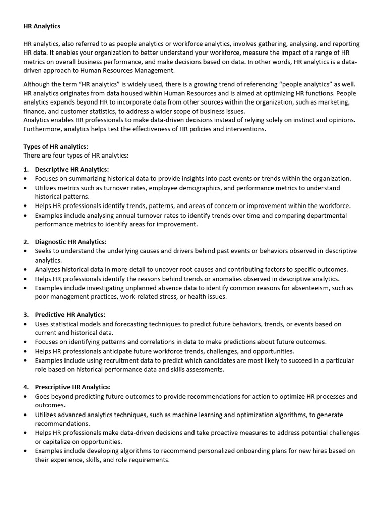 HR Analytics UNIT 1 | Download Free PDF | Analytics | Human Resources