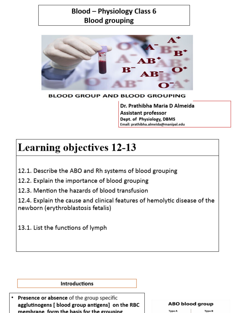 Blood groups | PDF | Blood Type | Serology