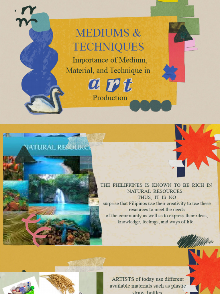 Mediums & Techniques | PDF | Embroidery | Paintings