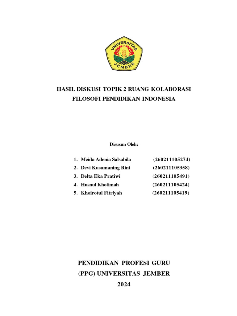 Ruang Kolaborasi - Diskusi Kelompok Topik 2 FPI | PDF | Seni