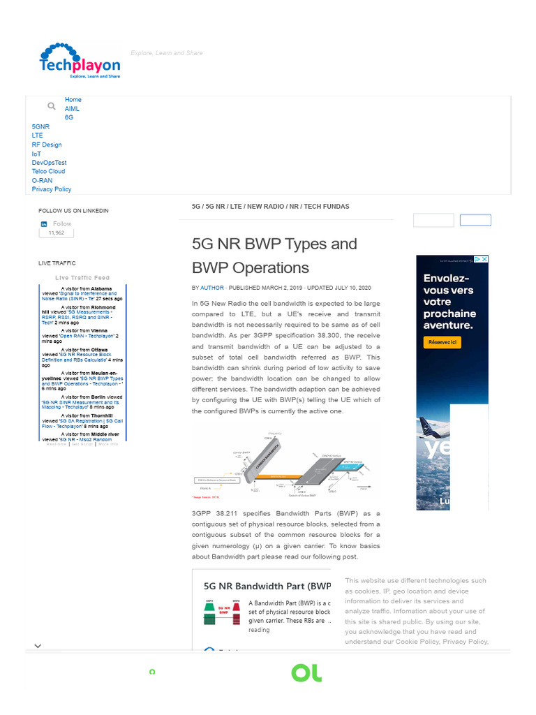 5g Nr Bwp Types And Bwp Operations Pdf Http Cookie Computer Network