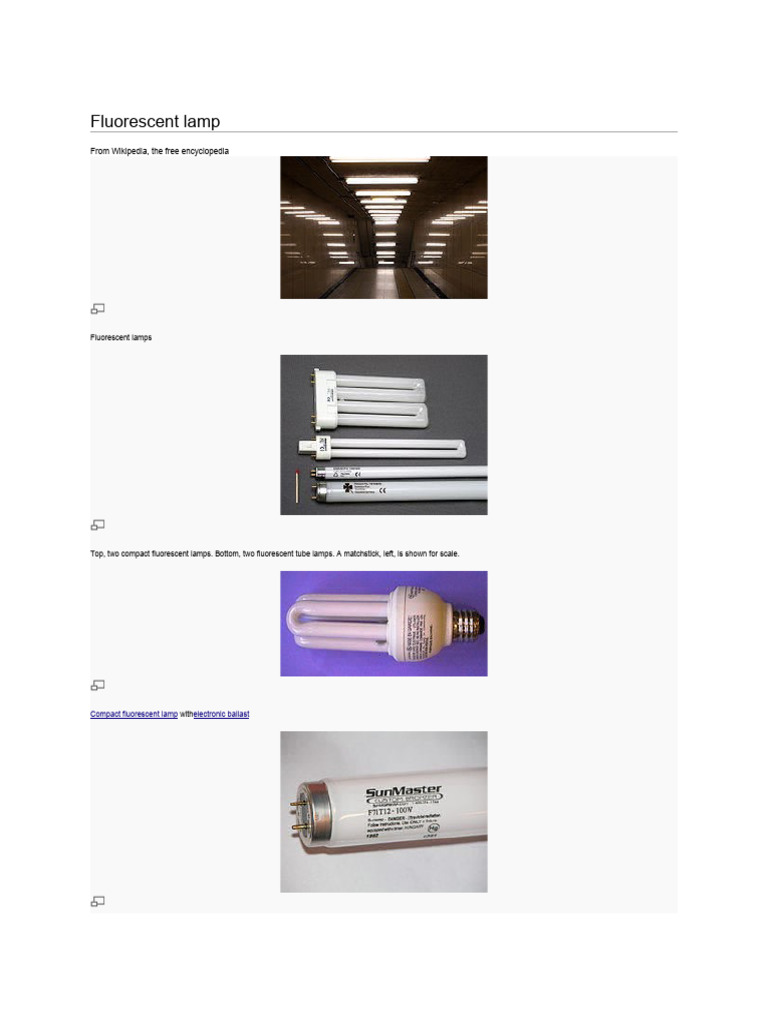 Fluorescent Lamp | Download Free PDF | Fluorescent Lamp | Vacuum Tube