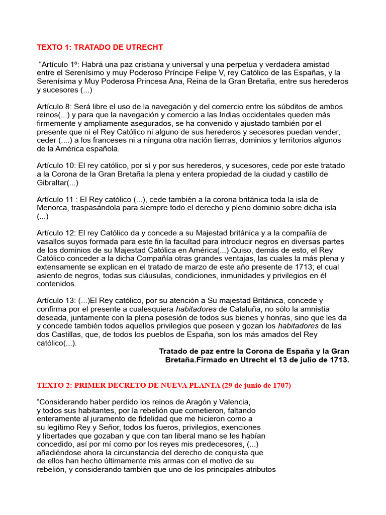 Textos Bloque 4 | Descargar gratis PDF | España