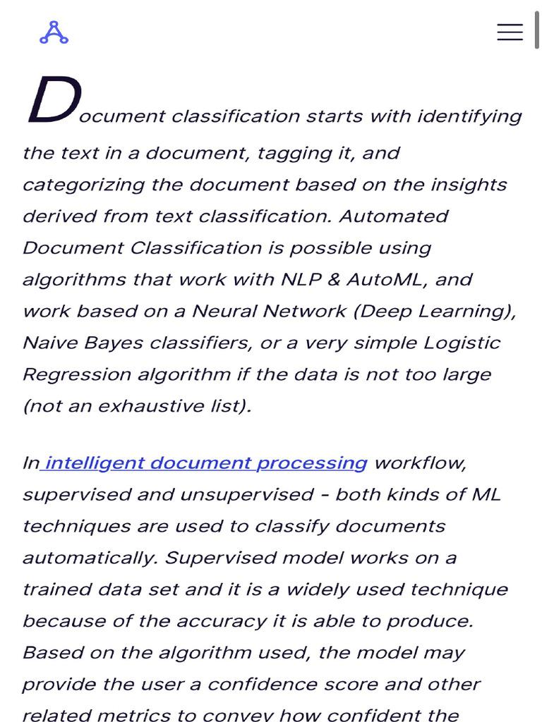 Document Classification Methods & Techniques Automated Document Classification With AI & Deep ...