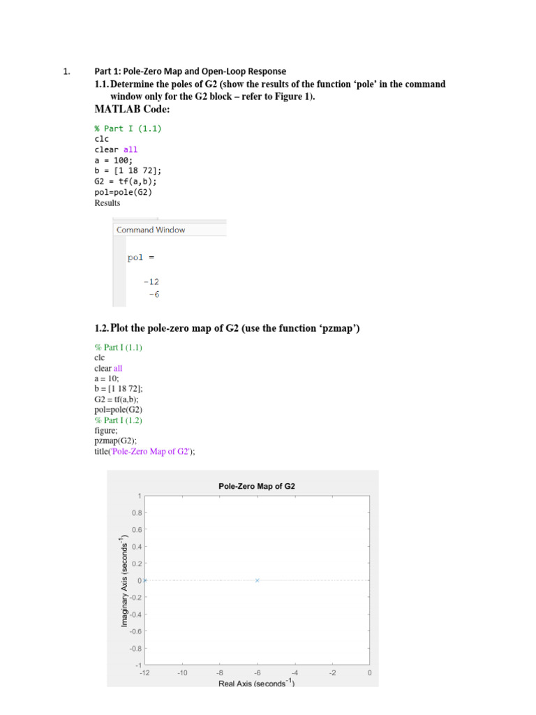Report 1 | PDF | Control Theory | Electronics
