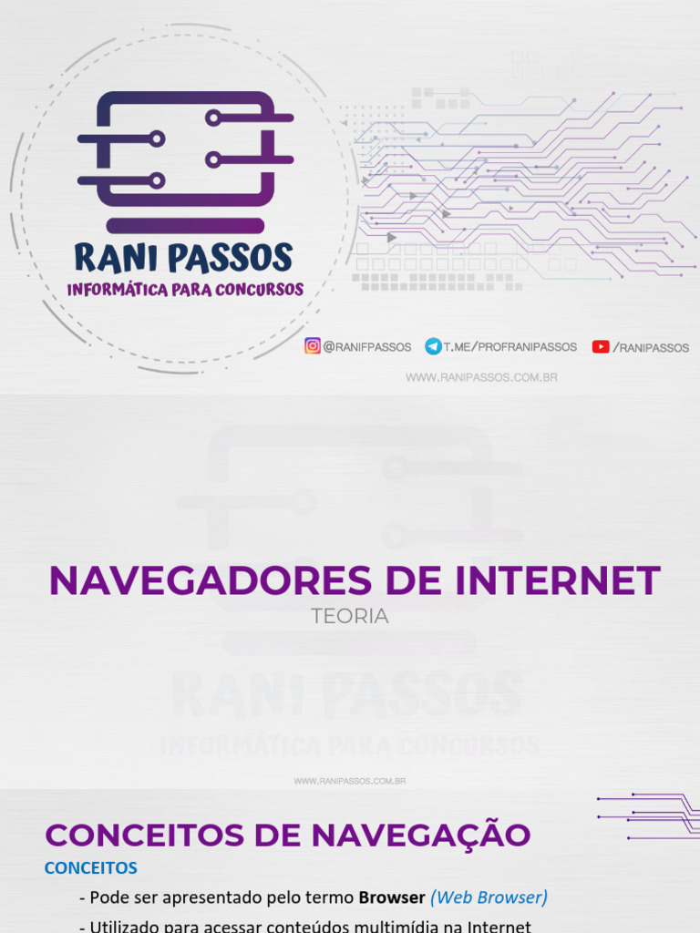 Aula 01 - Navegação Na Internet | PDF | Janela (informática) | Cookie ...