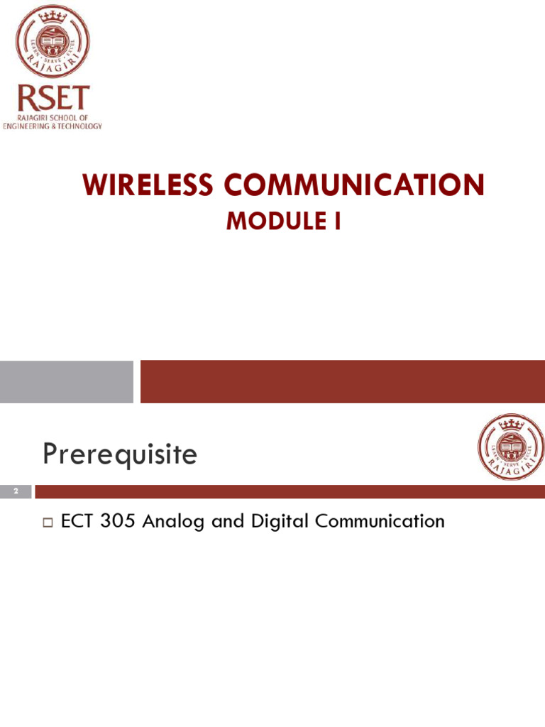 ECT402 WirelessCommunication Module1 | PDF | Cellular Network | Radio