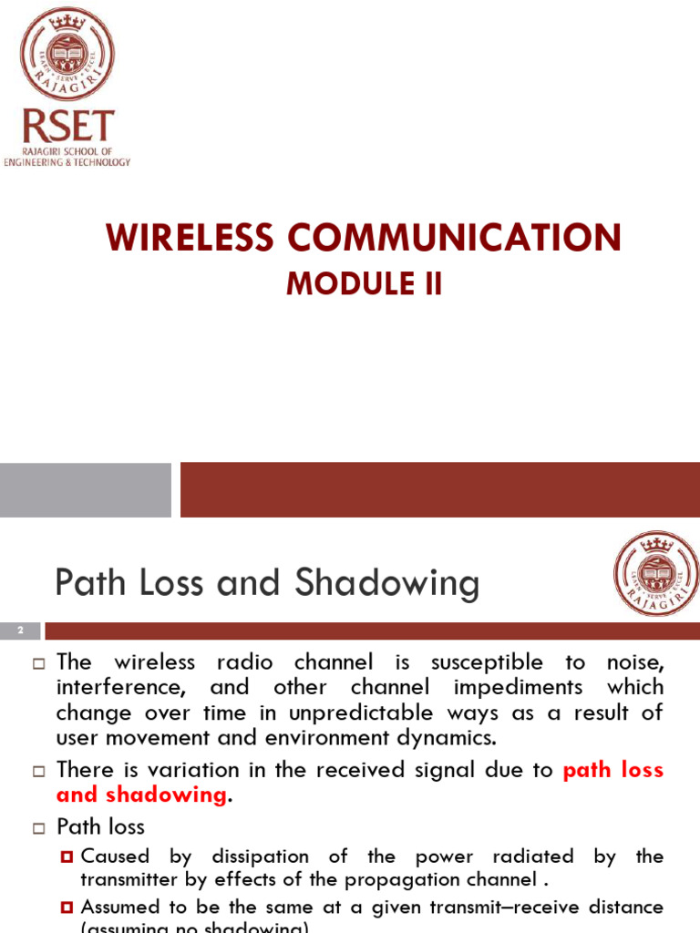 ECT402 WirelessCommunication Module2 | PDF | Radio Propagation | Antenna (Radio)