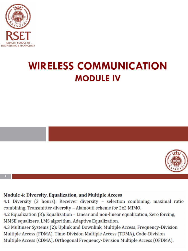 ECT402 WirelessCommunication Module4 Part1 | PDF | Antenna (Radio ...