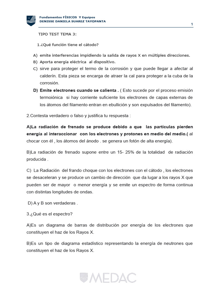 Plantilla Word MEDAC | PDF | Electrón | Rayo X