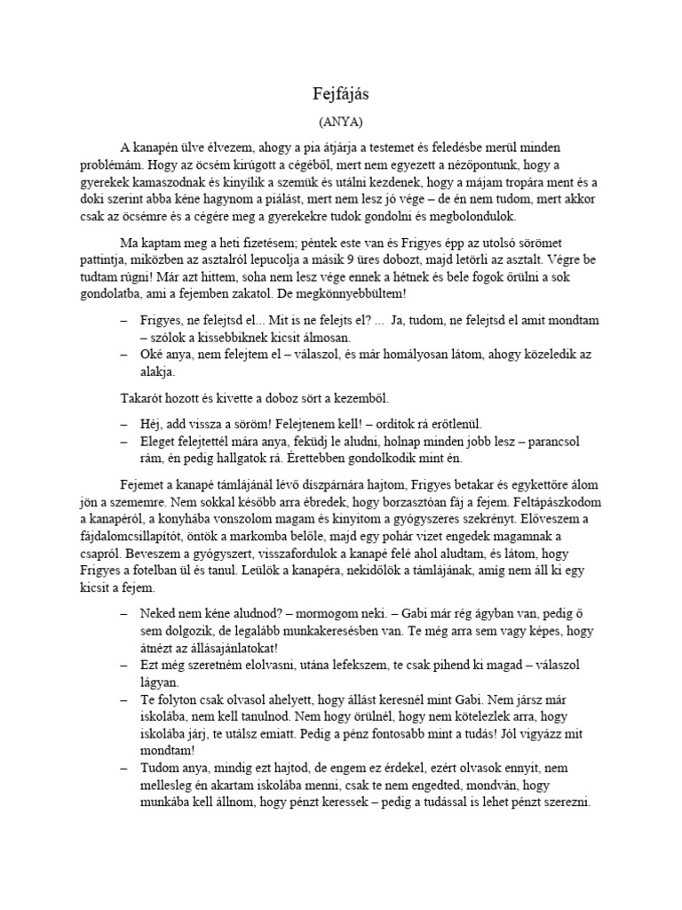 Fejfájás | PDF