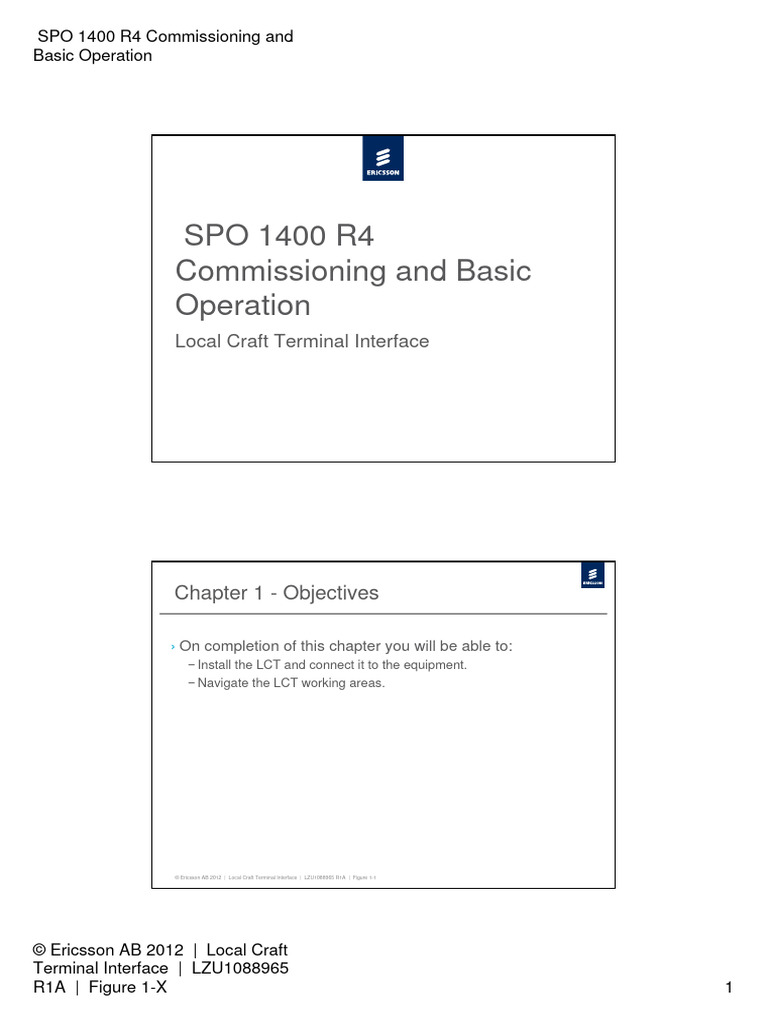 SPO 1400 Basic Commissioning and Basic Operation 1 | PDF | Graphical User Interfaces | Computer ...