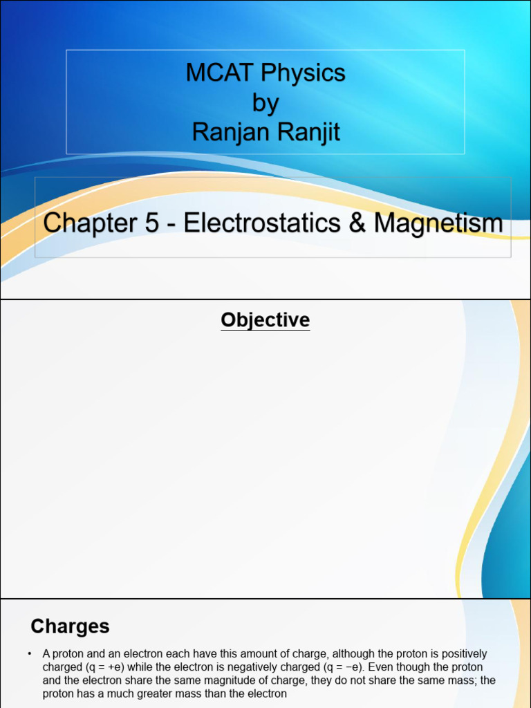 Chapter 5 - Electrostatics & Magnetism | PDF | Electric Charge | Electric Field