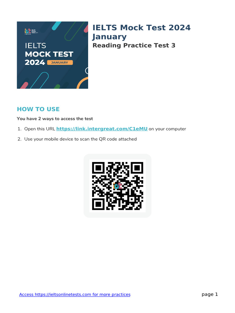 Reading Practice Test 3 | PDF | Parrot | Imitation