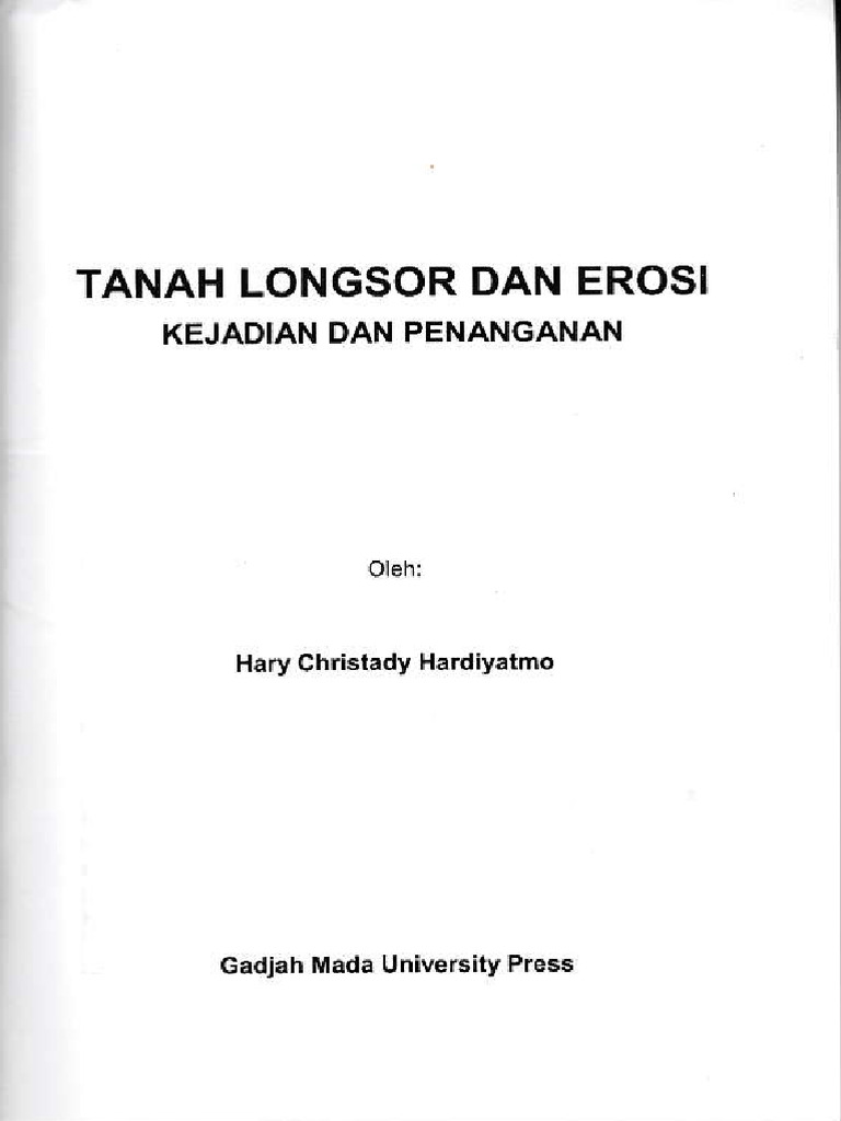Penanganan Tanah Longsor dan Erosi | PDF | Sains & Matematika