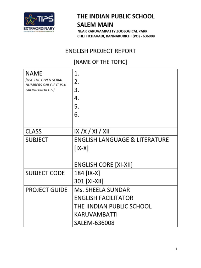 GR 9-12 ALS Project Compilation Details | PDF