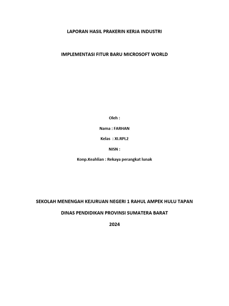 LAPORAN Farhan | PDF