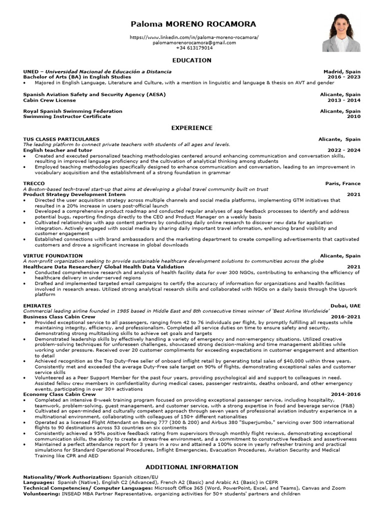 Paloma Moreno Rocamora Resume 2024 | PDF | Social Media | Popular Culture & Media Studies