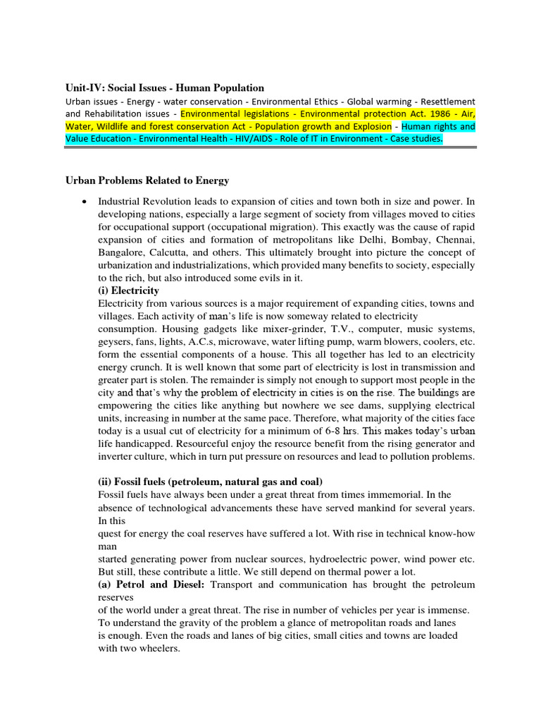 Unit 4-EM | PDF | Greenhouse Effect | Hiv/Aids