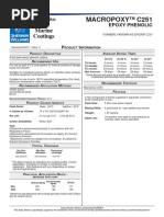 Macropoxy 646: Fast Cure Epoxy Mastic | PDF | Epoxy | Water