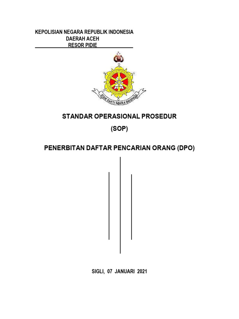 Sop Penerbitan Dpo | PDF | Hukum
