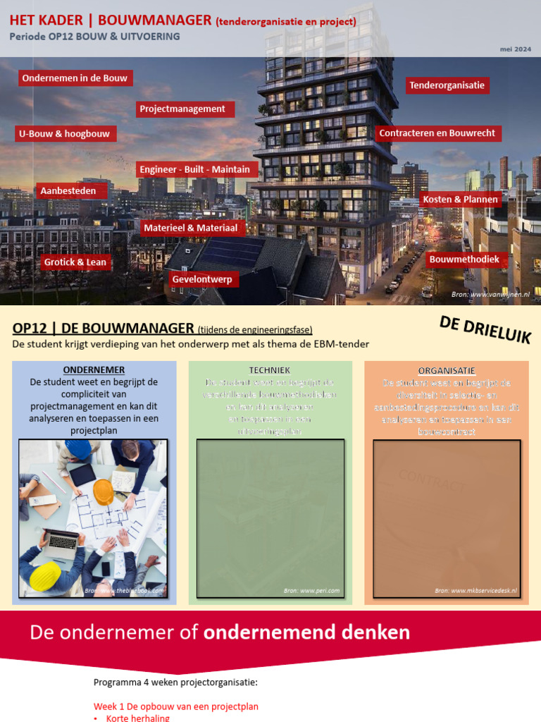 2024 Les 1.1 OP12 Projectorganisatie Ondernemen | PDF