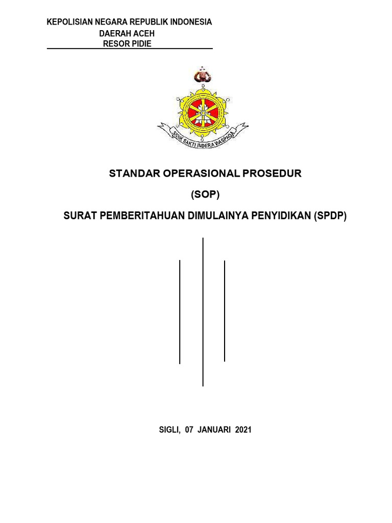 SOP SPPD | PDF