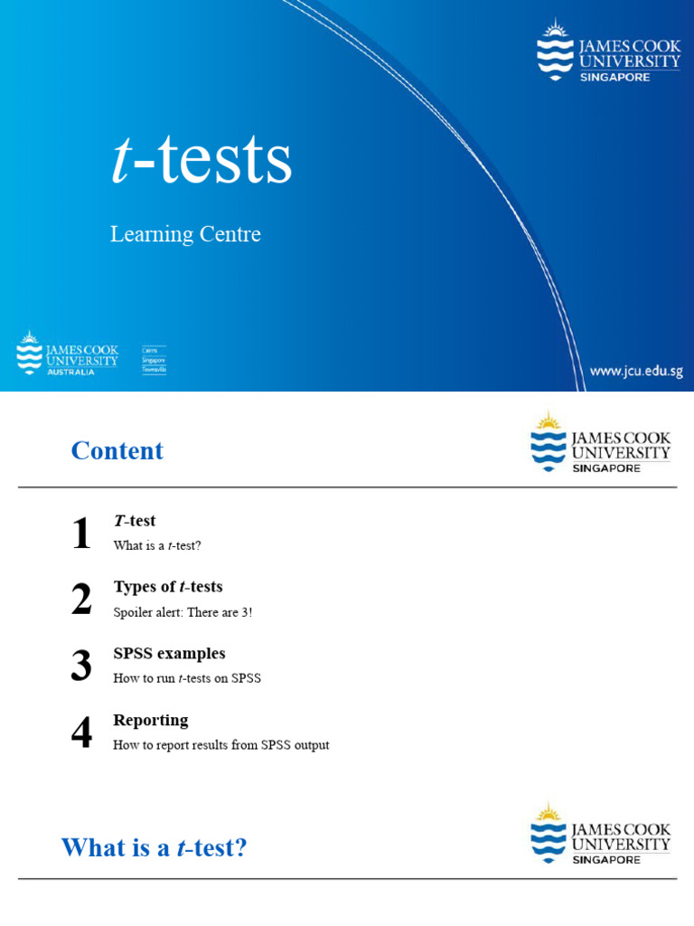 T Tests V02 | PDF | Student's T Test | Statistics