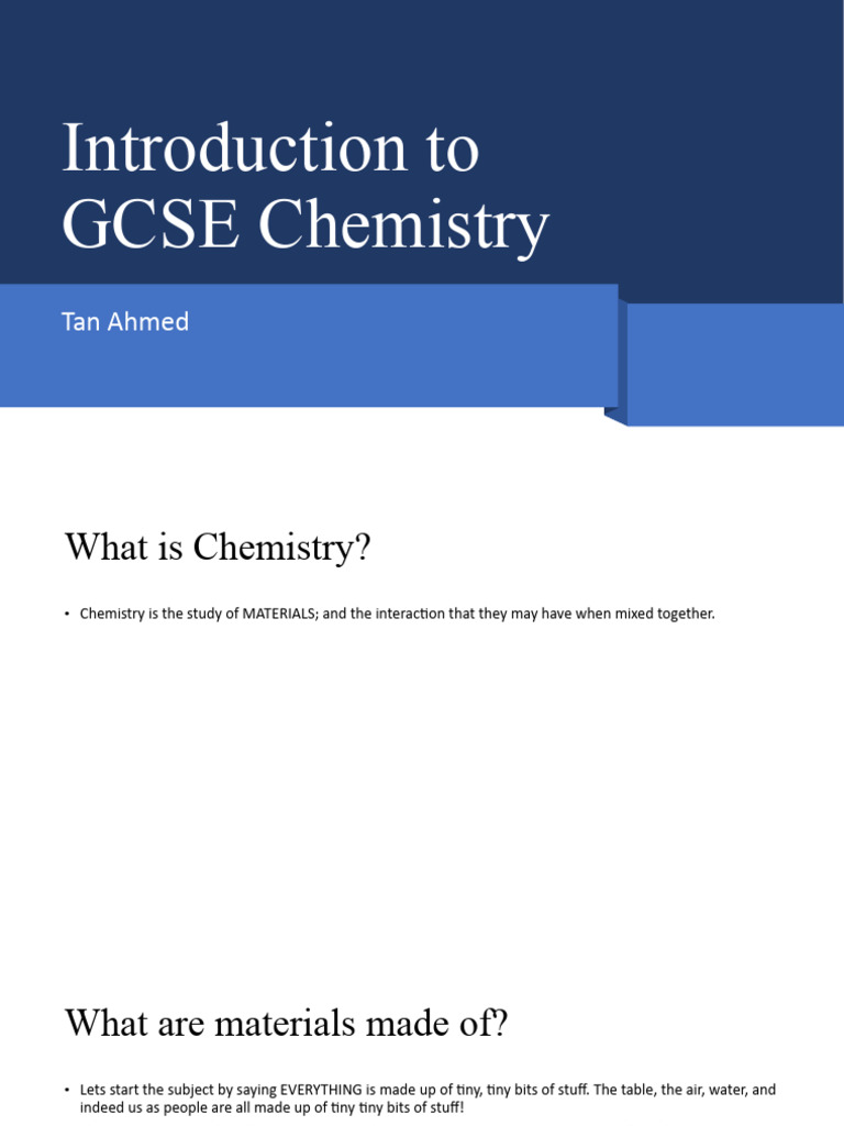 Chemistry Basics: Particles and States | PDF | Temperature | Heat