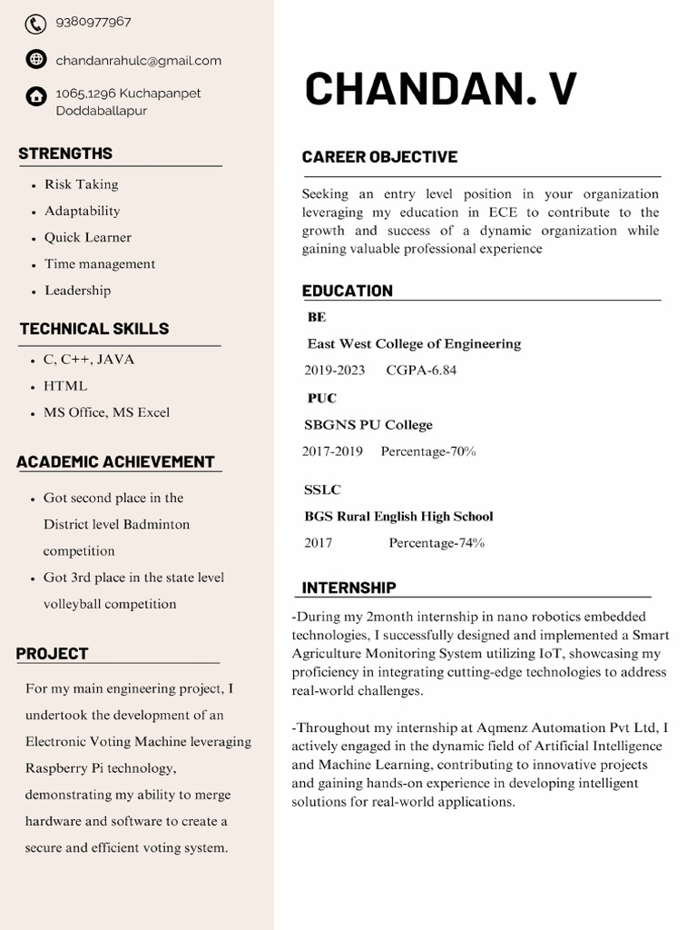 Chandan Resume | PDF