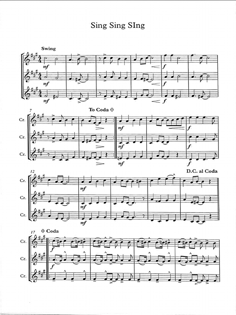 Sing Sing Sing | PDF