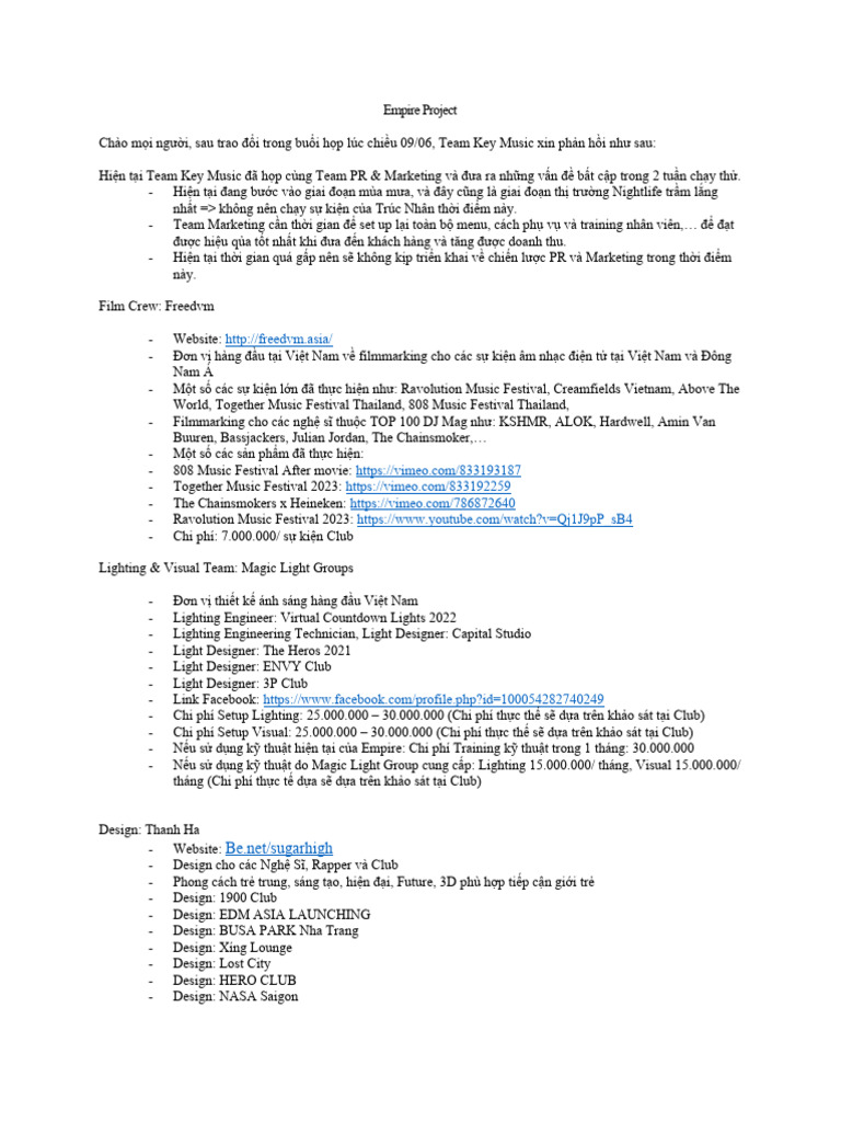 Empire Project | PDF