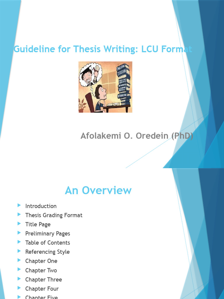 Guideline For Thesis Writing | PDF | Citation | Thesis