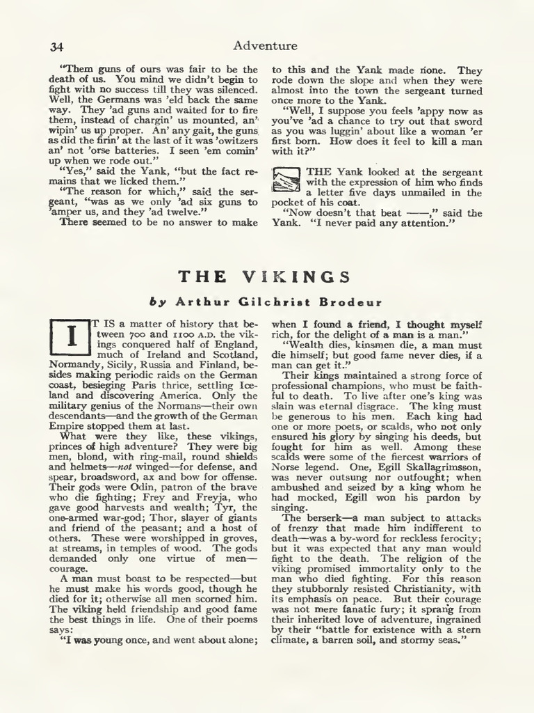 Arthur Gilchrist Brodeur - The Vikings | PDF